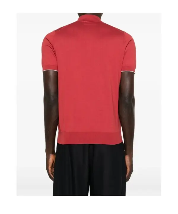 Brunello Cucinelli Short-sleeved Polo Shirt - Red