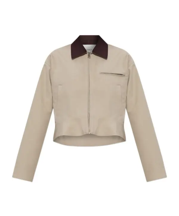 J.W.ANDERSON Jw Anderson Curved Hem Workwear Jacket - Beige