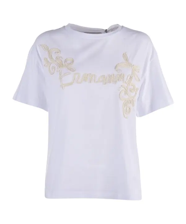 Ermanno Scervino Embroidered Logo T-shirt