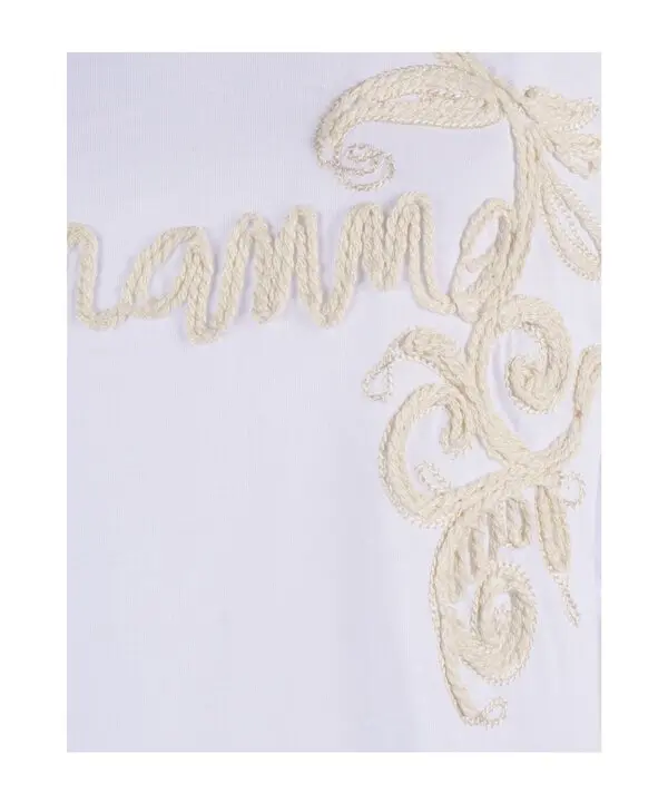 Ermanno Scervino Embroidered Logo T-shirt