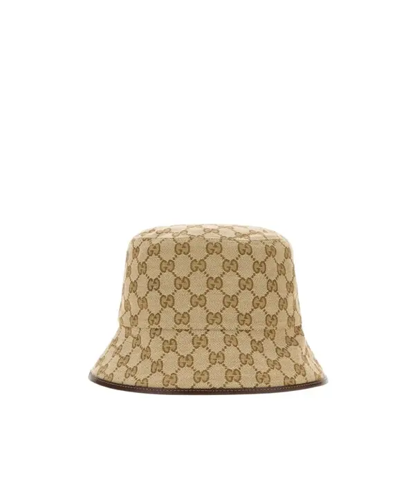 Gucci Gg Monogrammed Bucket Hat - Nude