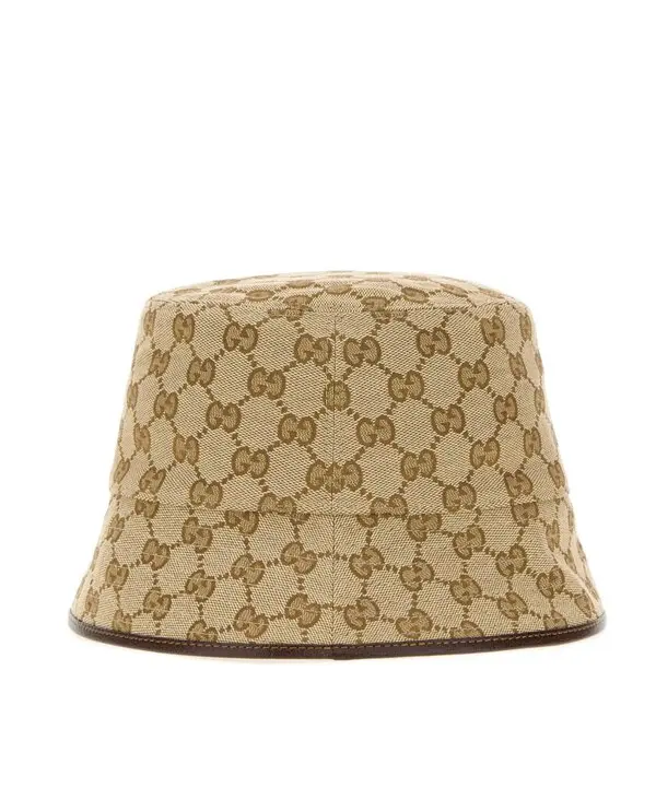 Gucci Gg Monogrammed Bucket Hat - Nude