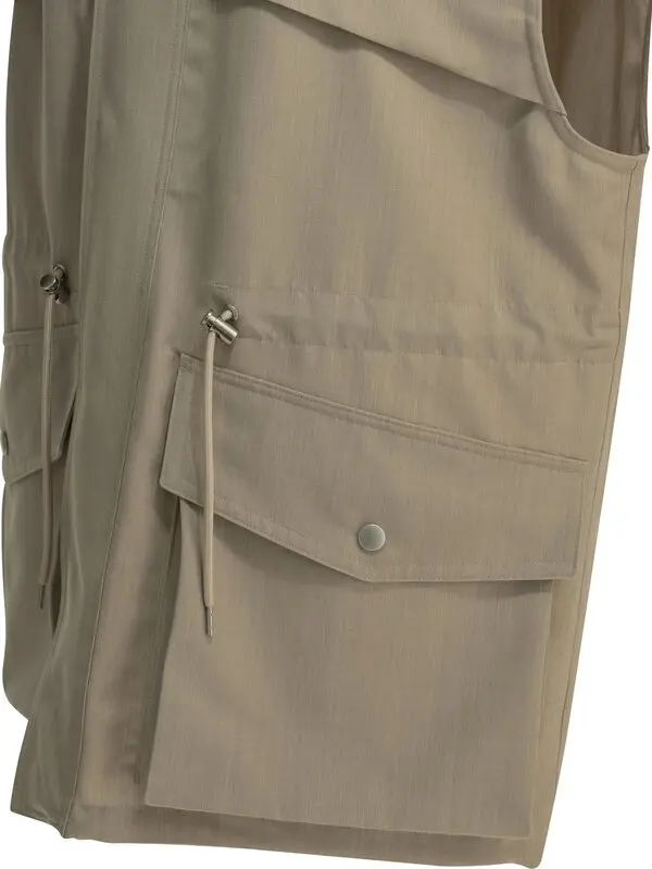 Auralee Hooded Drawstring Gilet