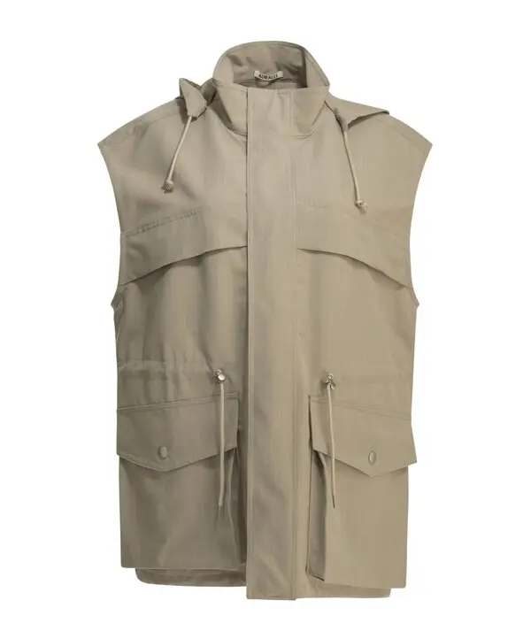 Auralee Hooded Drawstring Gilet