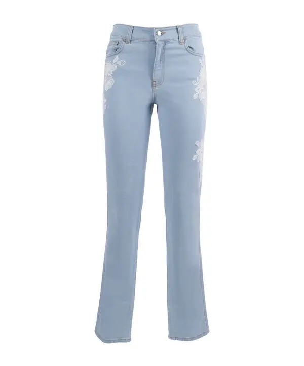 Ermanno Scervino Lace-patch Jeans