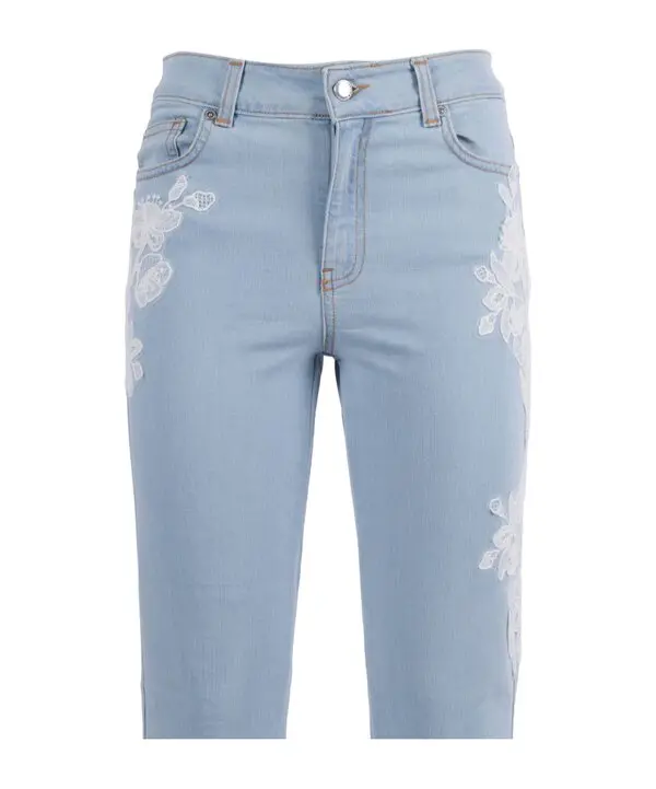 Ermanno Scervino Lace-patch Jeans