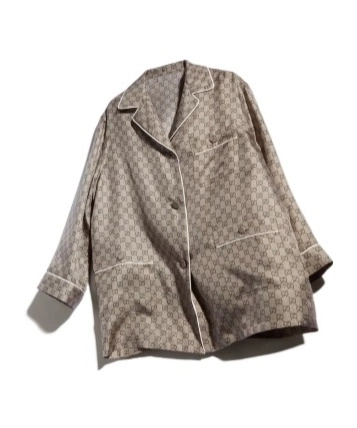 Gucci Printed Twill Shirt - Beige And Dark Brown
