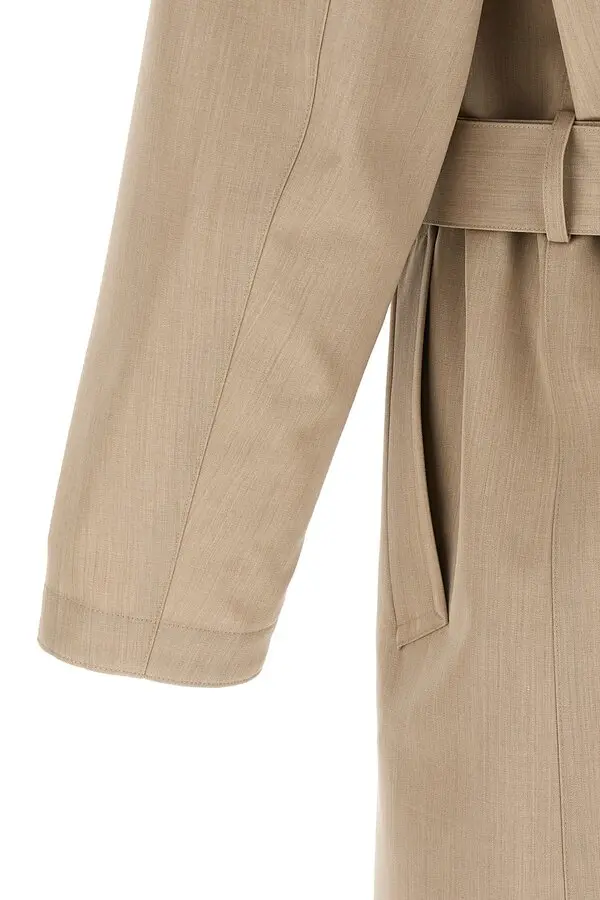 Auralee Long-sleeved Belted Coat