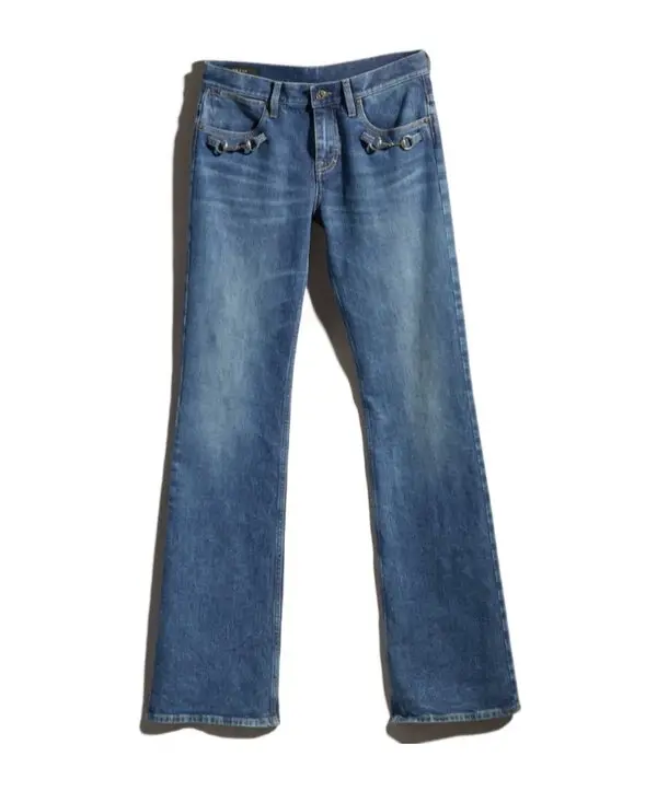 Gucci Classic Flared Leg Jeans - Blue