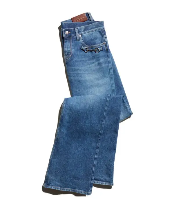 Gucci Classic Flared Leg Jeans - Blue