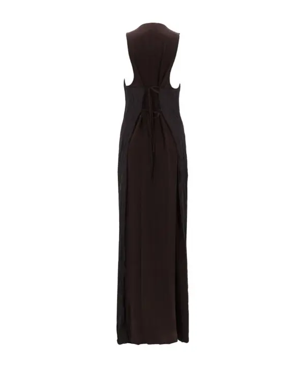 ALYSI Sleeveless Sheer Maxi Dress