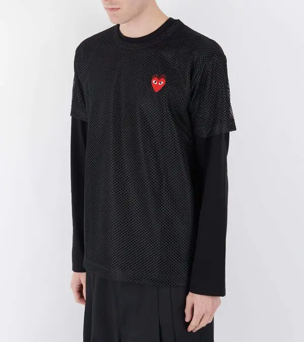 Play Comme Des Garcon Crewneck Short Sleeve T-shirt