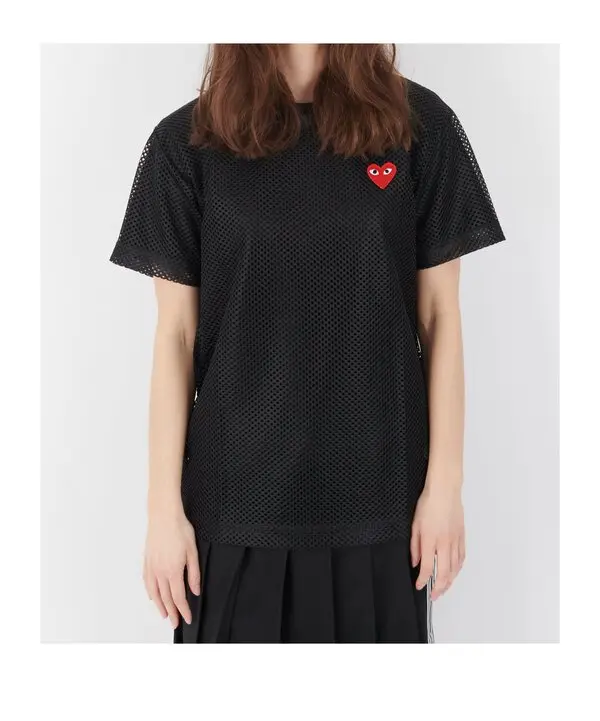 Play Comme Des Garcon Crewneck Short Sleeve T-shirt