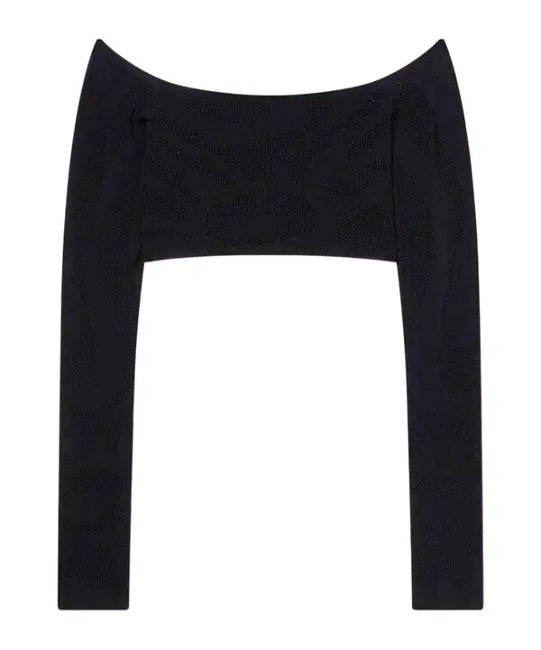 Emilio Pucci Cropped Jacquard Knit Top