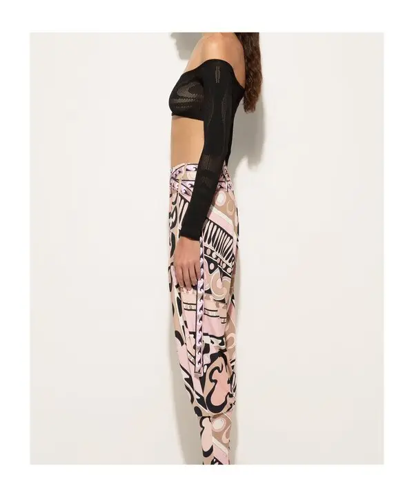 Emilio Pucci Cropped Jacquard Knit Top