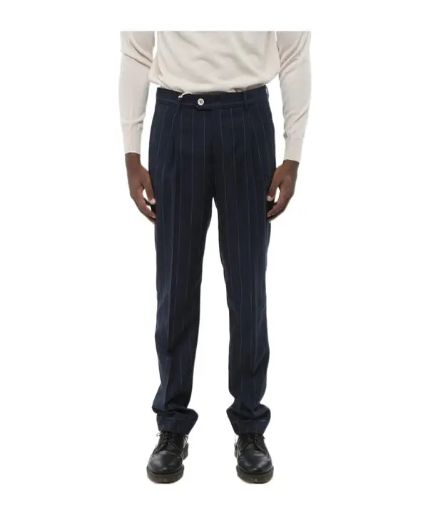 Brunello Cucinelli Pinstriped Tapered Trousers