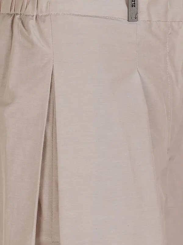 Peserico Pleated Wide-leg Pants - Nude