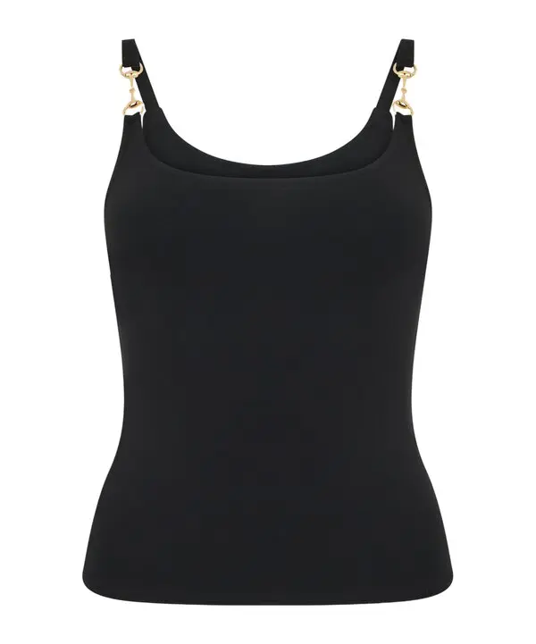 Gucci Horsebit Crêpe Jersey Top - Black