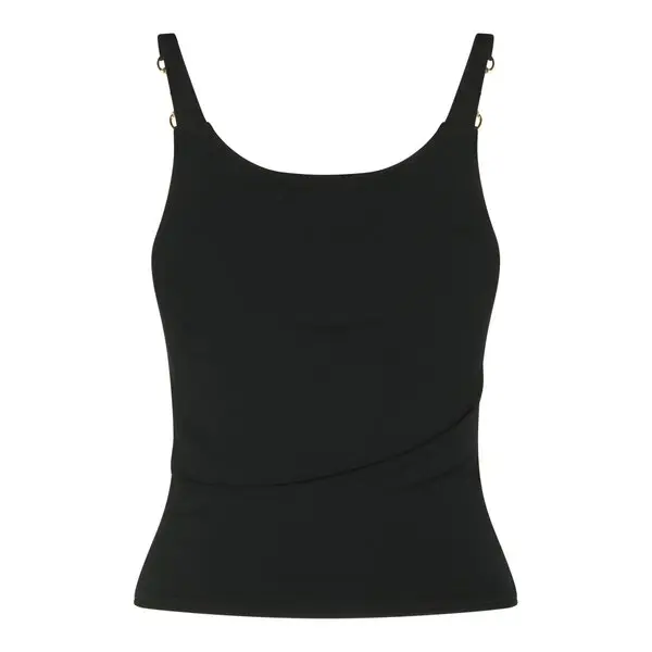 Gucci Horsebit Crêpe Jersey Top - Black