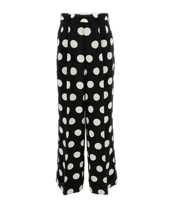 Junya Watanabe Polka Dot Wide-leg Trousers