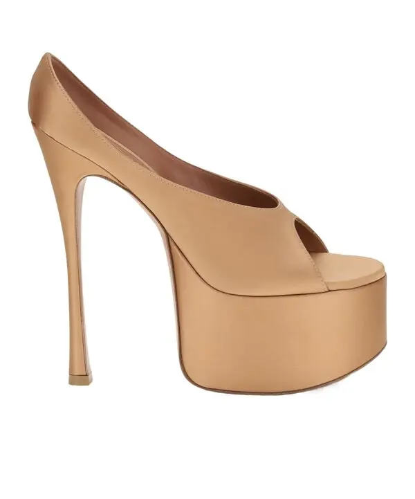 Amina Muaddi Anok Platform 155 Heeled Pumps