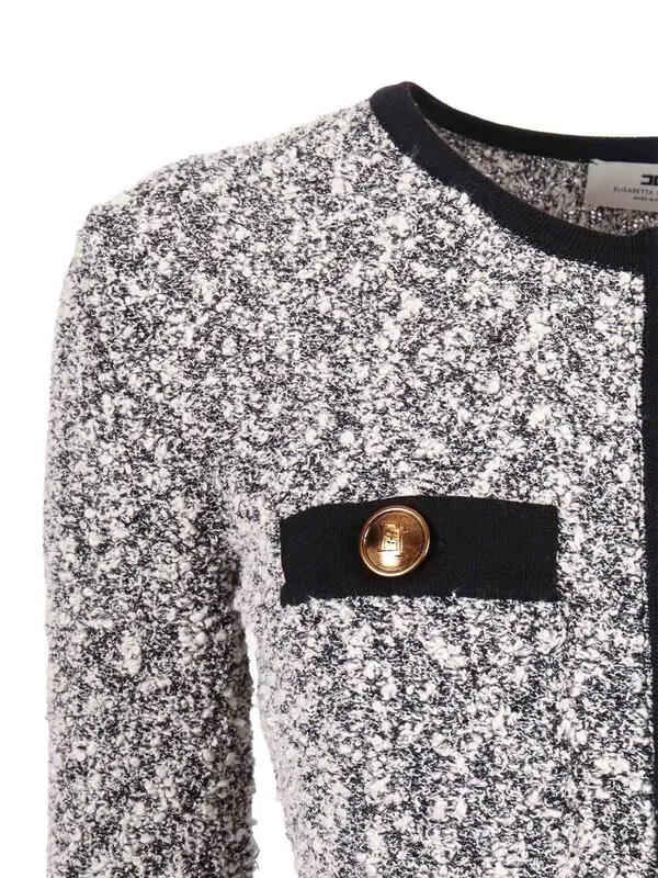 Elisabetta Franchi Slim Fit Knitted Mini Dress