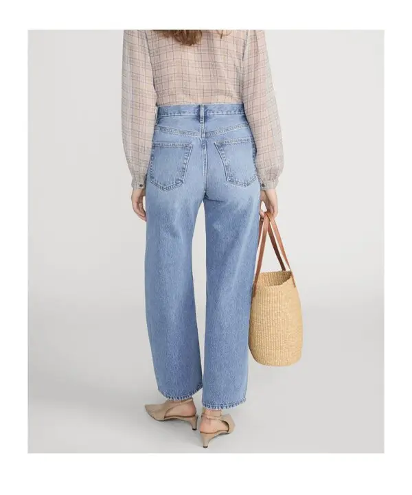 FRAME The Bow Crop Jeans - Blue
