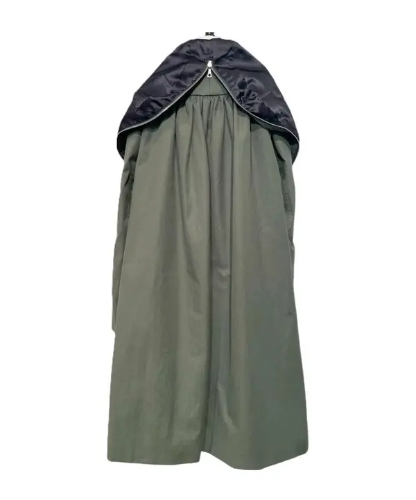 Dries Van Noten Long Sleeve Hooded Trench Coat