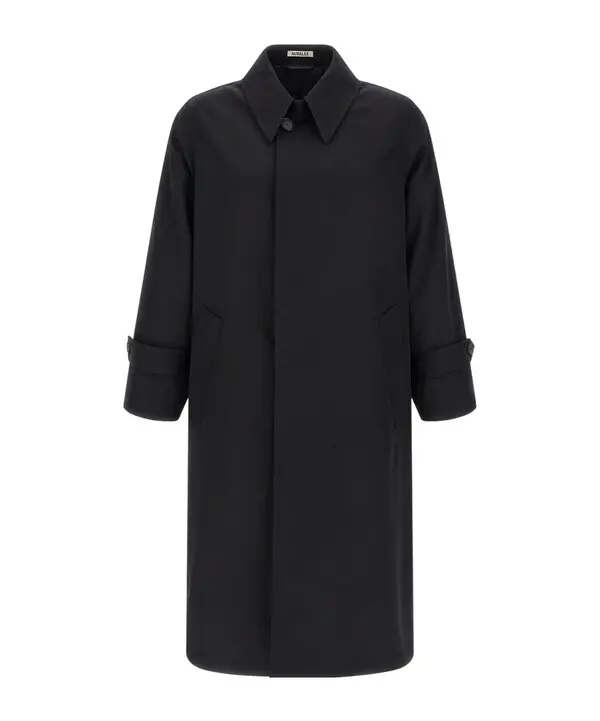 Auralee Wool Gabardine Trench Coat