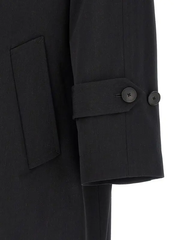 Auralee Wool Gabardine Trench Coat