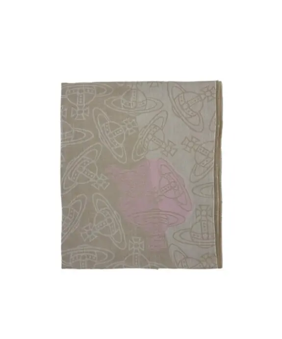 VIVIENNE WESTWOOD Fringed Scarf - Gray