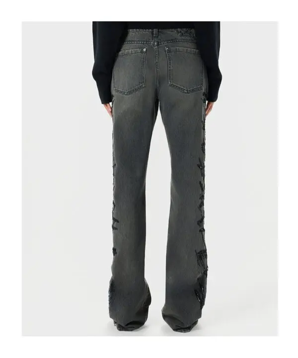 Blumarine Embellished Straight Leg Jeans