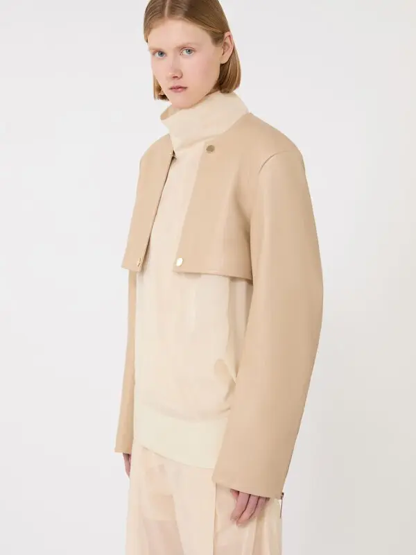 Sportmax Belted Leather Trench Coat