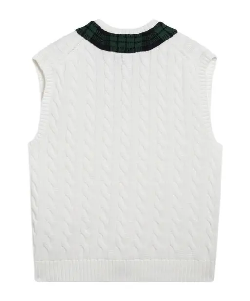 Polo Ralph Lauren Cable Knit V-neck Sweater Vest