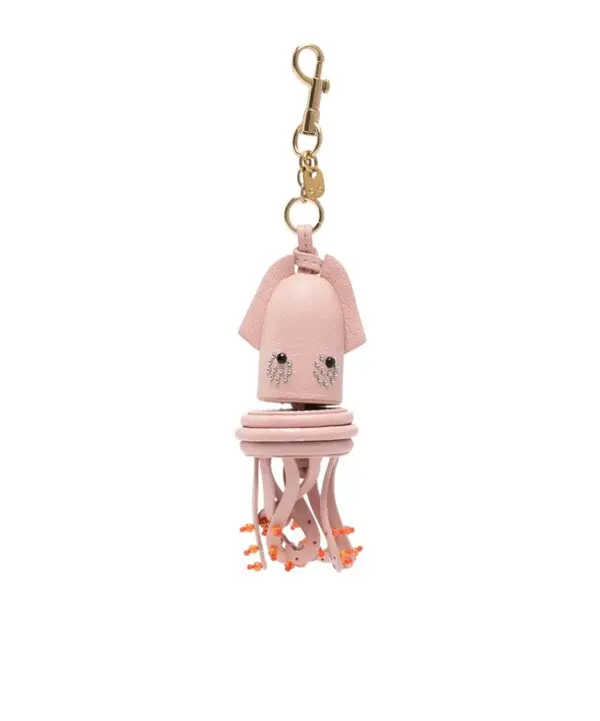 ANYA HINDMARCH Cartoon-patterned Keychain - Pink