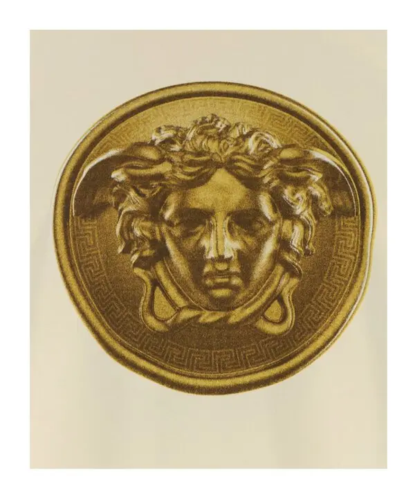 Versace Medusa Coin Print T-shirt - Nude
