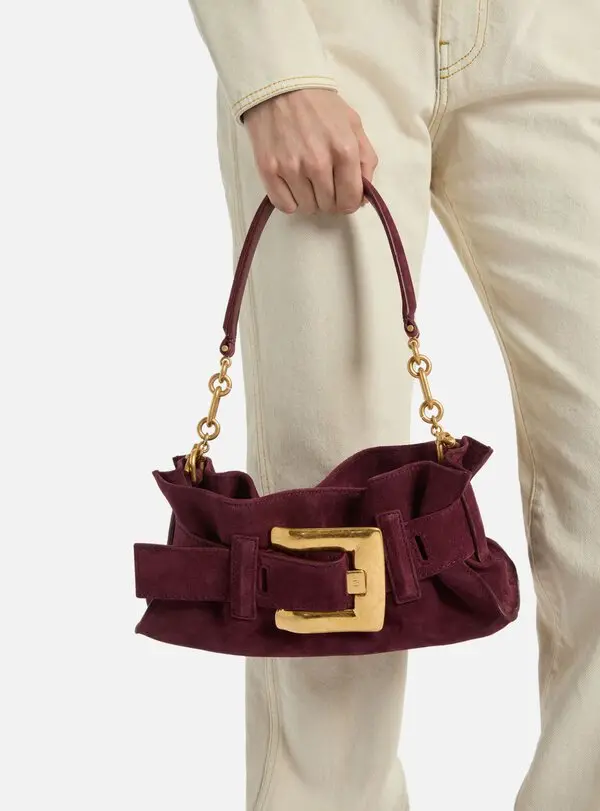 Balmain Anthem Mini Shoulder Bag - Red