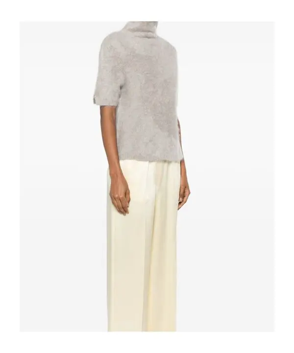 Soft Goat Cashmere Turtleneck Sweater - Nude