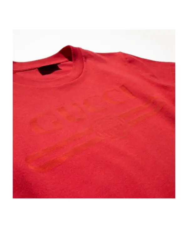 Gucci Cotton Jersey T-shirt With Print - Red