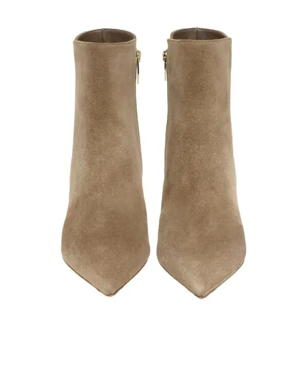 GIANVITO ROSSI Pointed Toe Ankle Boots With Side Zipper