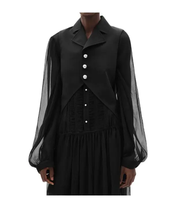 ANN DEMEULEMEESTER Lune Sleeveless Waistcoat