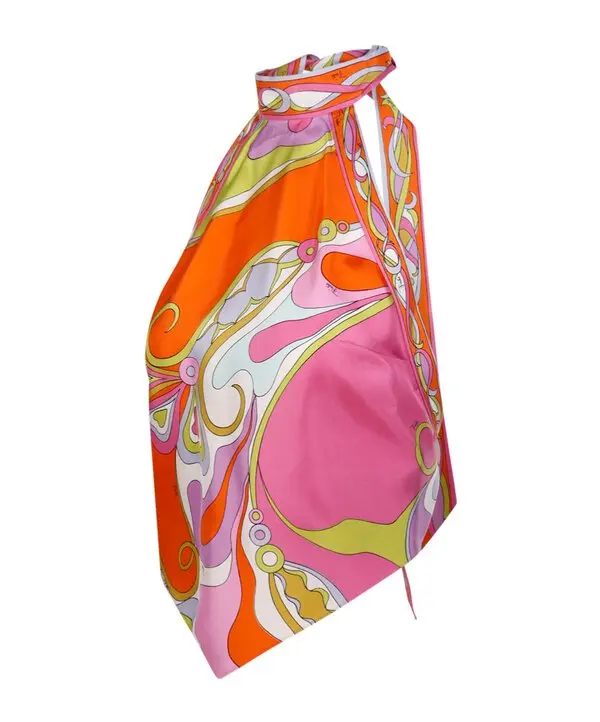 Emilio Pucci Printed Halterneck Top