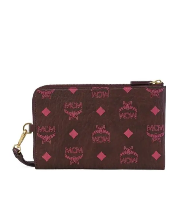 Mcm Ottomar Travel Pouch In Visetos