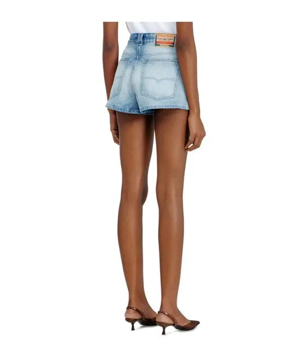 DIESEL® Faded Denim Shorts - Light Blue
