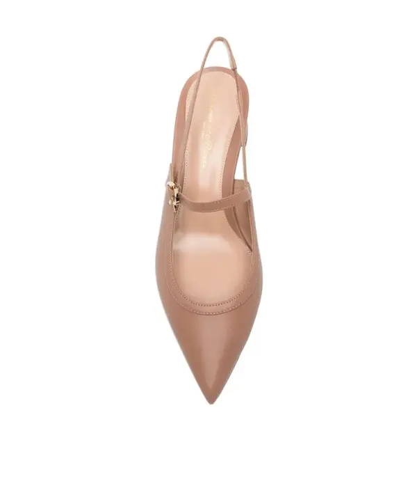 GIANVITO ROSSI Slingback Pumps With Chunky Heel