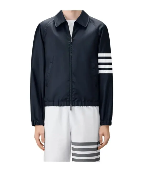 Thom Browne Shiny Ripstop 4-bar Track Jacket