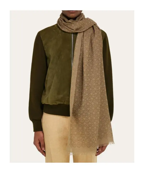 FERRAGAMO Gancini Logo Stole