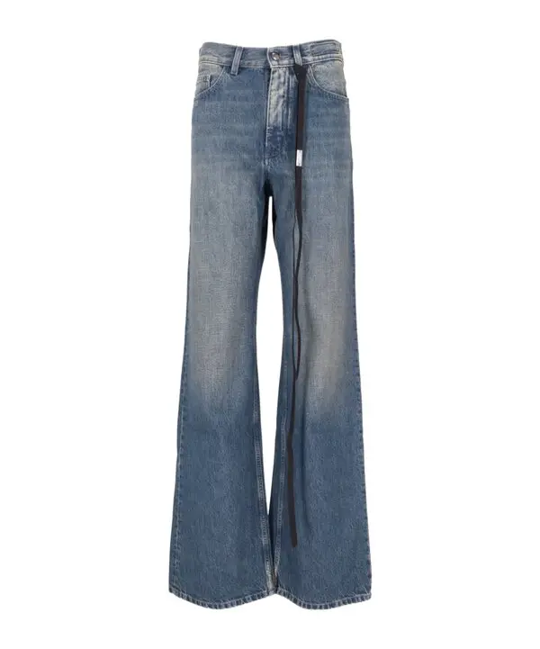 ANN DEMEULEMEESTER Stonewashed Wide-leg Jeans - No