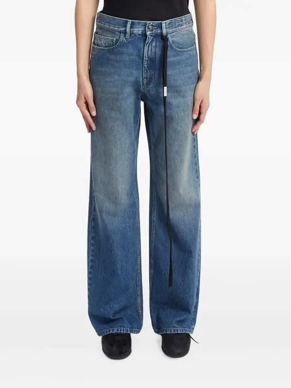 ANN DEMEULEMEESTER Stonewashed Wide-leg Jeans - No