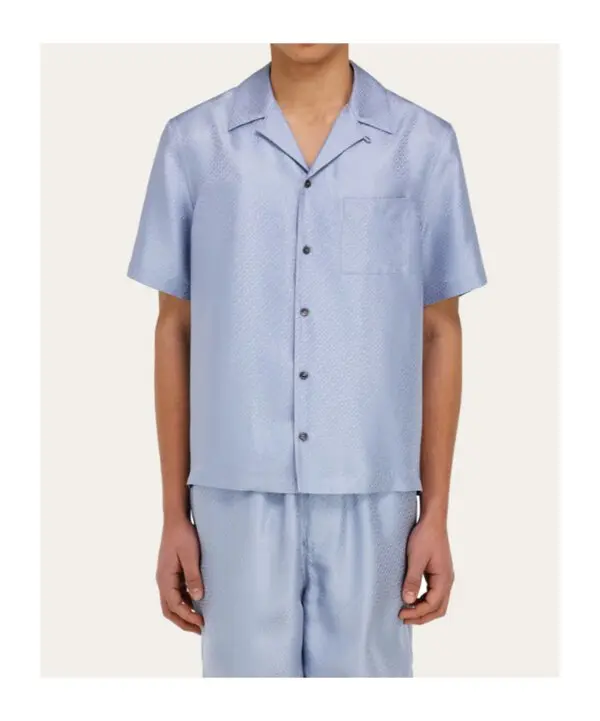 FERRAGAMO Short Sleeve Silk Shirt